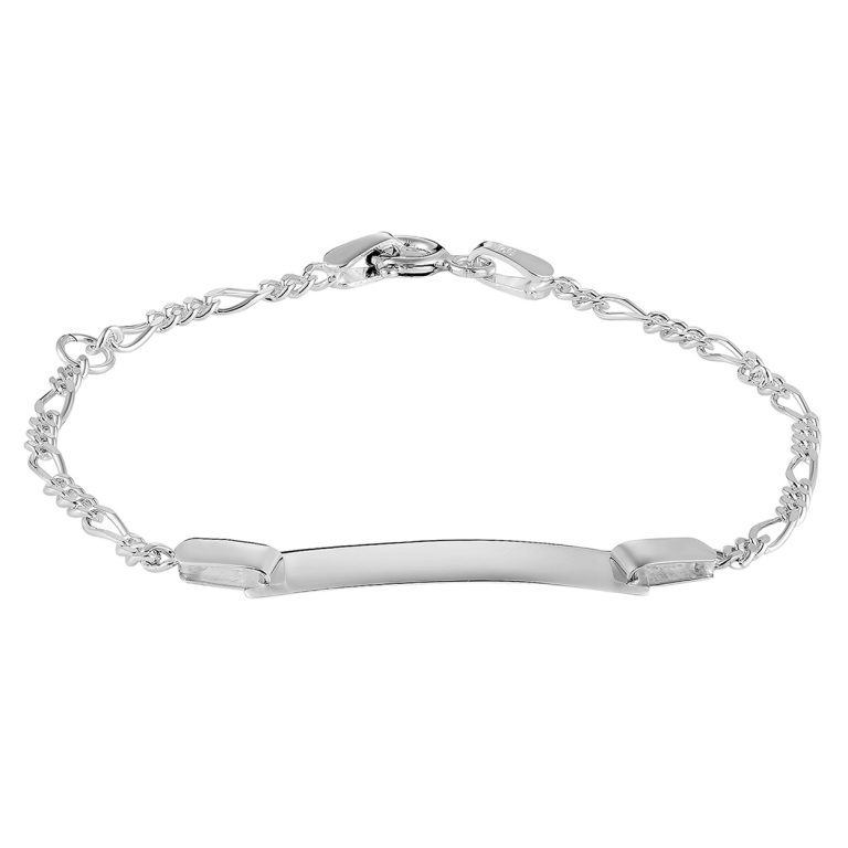 S104 - Sterling Silver Engravable ID Bracelet - W J Sutton