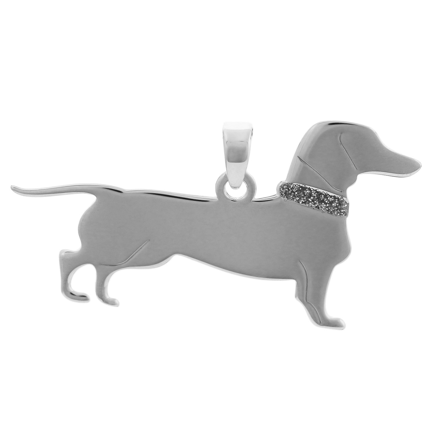 SP-DOG - Sterling Silver Dog Pendant - W J Sutton