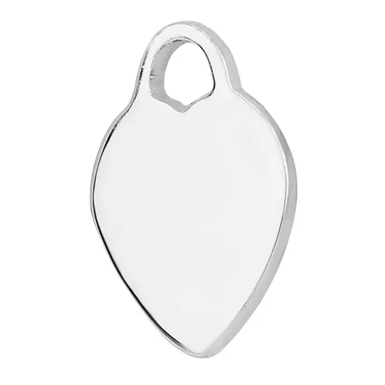 SH42 - Small Sterling Silver Engravable Heart - W J Sutton
