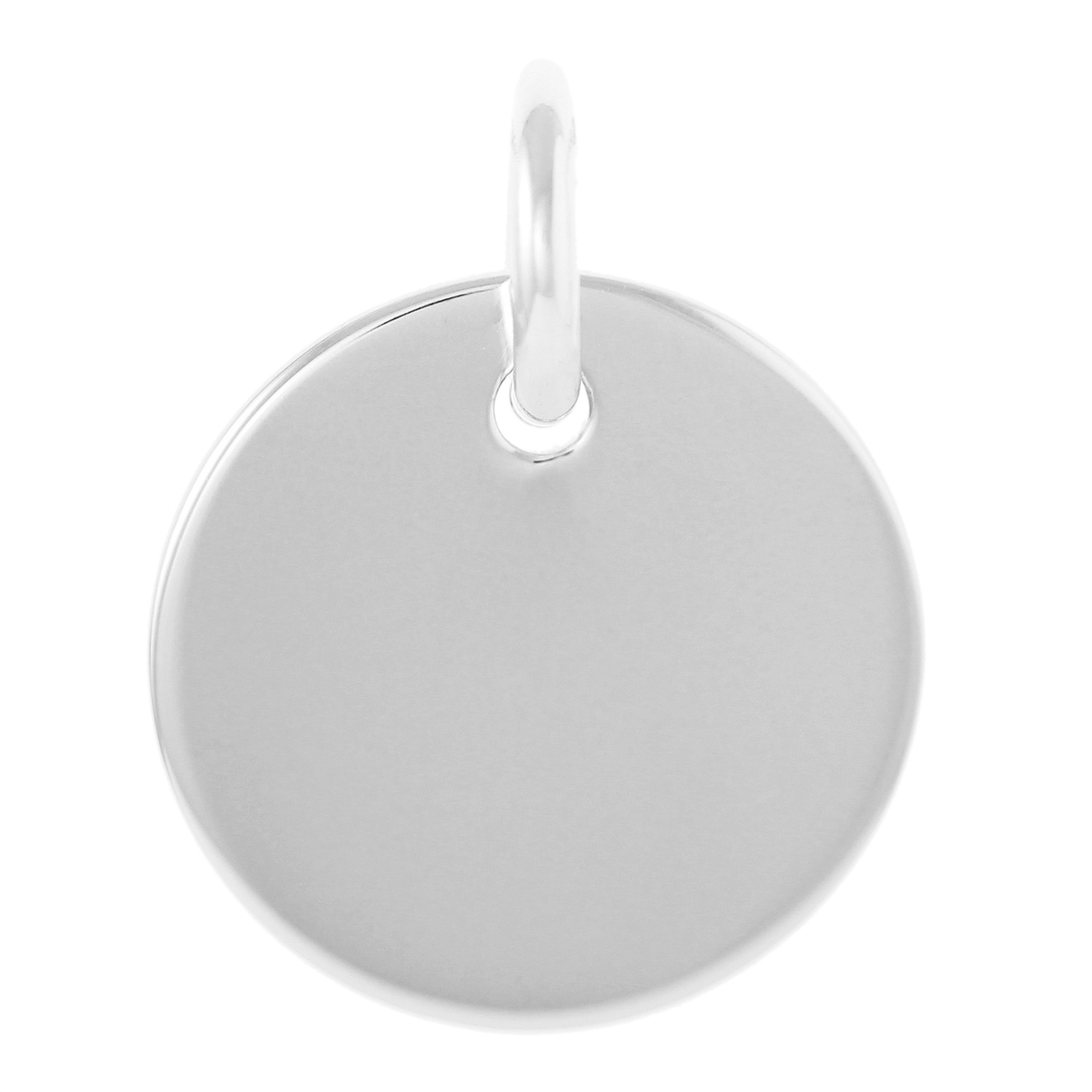 SDR2TH - 20.5mm Silver Round Disc Pendant - W J Sutton