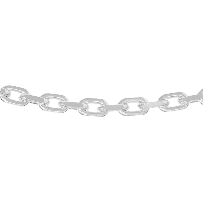 S168 - Sterling Silver Flat Cable/Trace Chain - W J Sutton