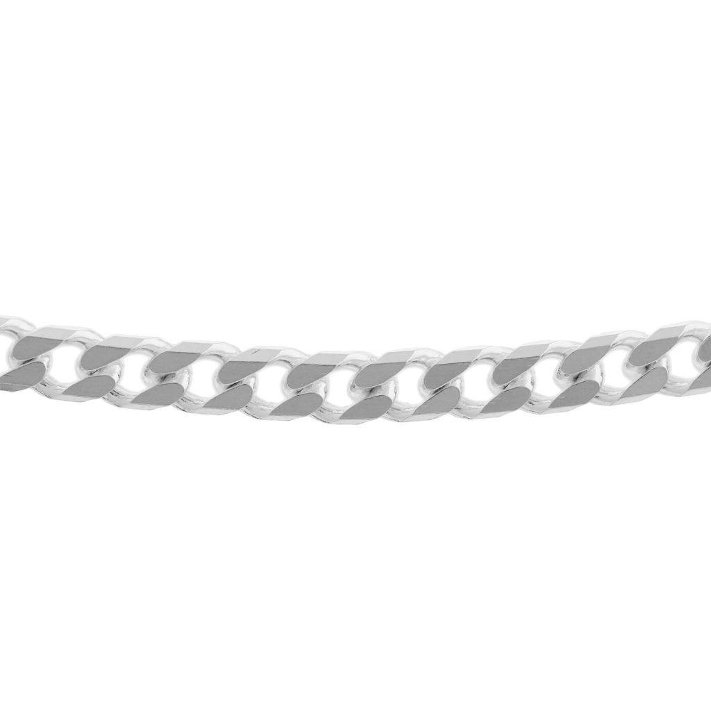 S634H - Sterling Silver Heavier Octagonal Curb Chain - W J Sutton