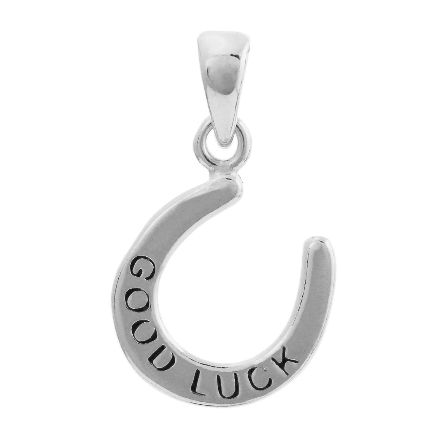 SP193 Silver Good Luck Horseshoe Pendant W J Sutton sp193-silver-good-luck-horseshoe-pendant-w-j-sutton